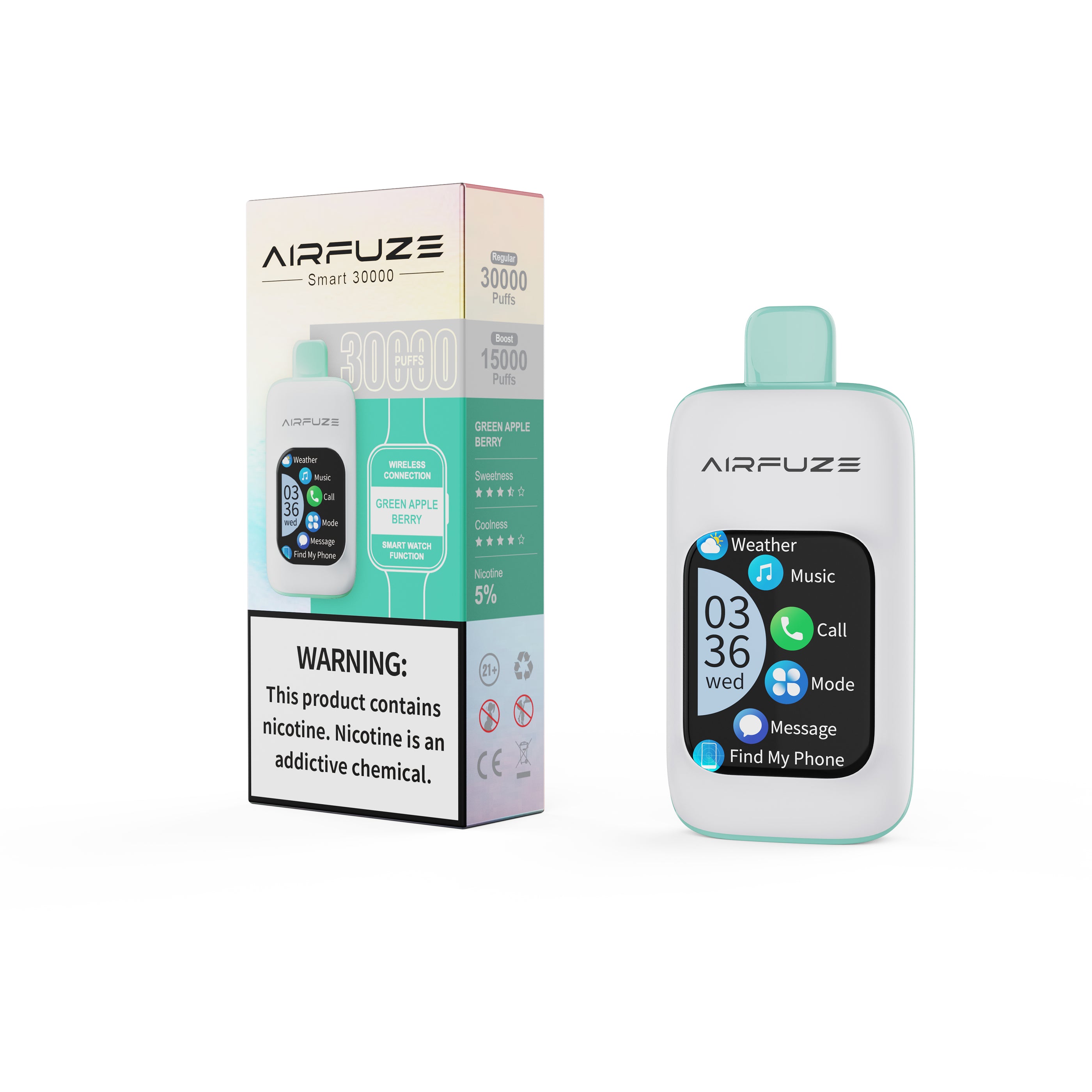 AIRFUZE Smart 30K Disposable Device - 30000 Puffs — BEST VAPE